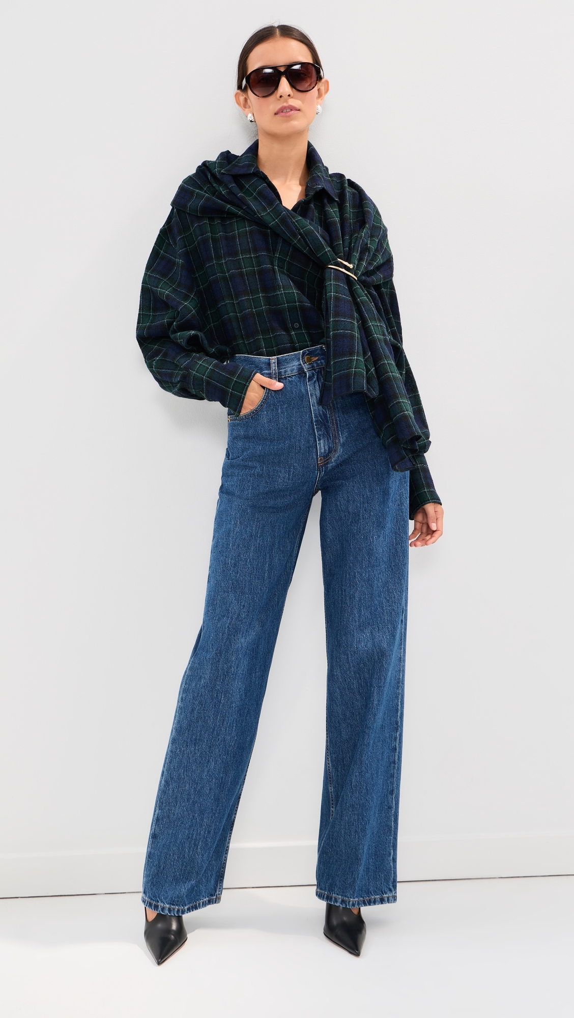 DARKPARK Cora Wide Leg Relaxed Jeans